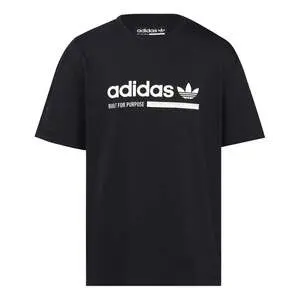 Adidas Originals Printing Logo Short Sleeve - Black
