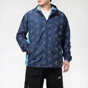 Adidas Logo Print Hooded Jacket