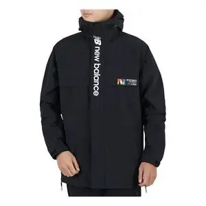 NEW BALANCE Hooded Windbreaker - Black