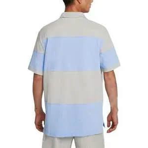 Nike Sport Essential Logo Colorblock Casual Short Sleeve Light Sea Blue Polo Shirt - Multi-color