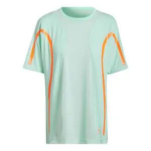 Adidas By Stella Mccartney Truepace Running Loose T-shirt - Teal/orange