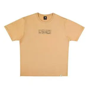 NEW BALANCE X Noritake Crossover Funny Pattern Printing Sports Round Neck Short Sleeve Turmeric T-shirt - Yellow