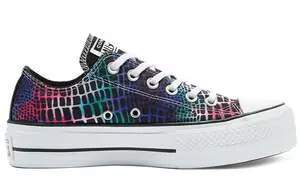 CONVERSE Chuck Taylor All Star Platform Low 'digital Daze Crocodile Scales - Multi-color