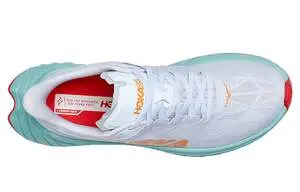 Hoka One One Carbon X 2 Athletic Sneakers - White/blue