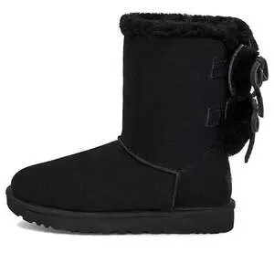 UGG Classic Double Bow Short Boots - Black