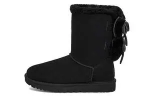 UGG Classic Double Bow Short Boots - Black