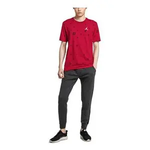 JORDAN All Star Scribble T-shirt 'red - Red/multi-color