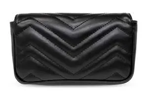 Gucci Gg Marmont Matelasse Super Mini Bag - Black