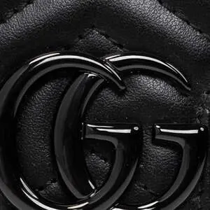 Gucci Gg Marmont Matelasse Super Mini Bag - Black