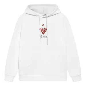LI-NING Hooded Sweatshirt - White/red
