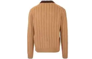 Gucci Rib Knit Wool Cardigan