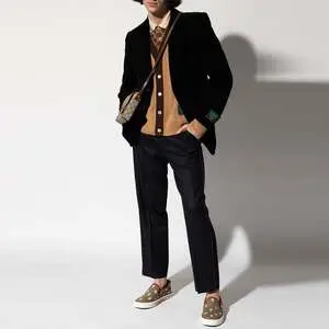 Gucci Rib Knit Wool Cardigan