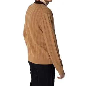 Gucci Rib Knit Wool Cardigan