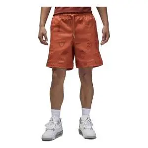 JORDAN Air Jordan Flight Heritage All-Over Print Shorts Light Sienna