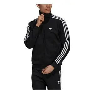 Adidas Originals Zipper Track Jacket With Sporty Stripes - Default Color