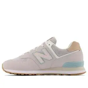 NEW BALANCE 574 "grey Aqua Gum" Athletic Sneakers - Gray/blue
