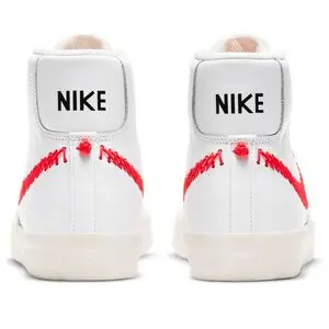 Nike Blazer Mid '77 Double Zig Zag-stitched Swoosh Sneakers - White/red