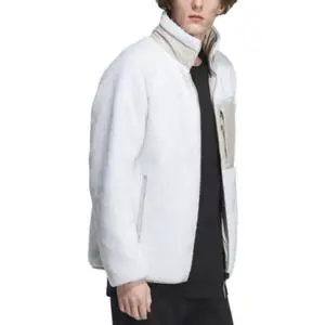 Adidas Sherpa Reversible Padded Jacket - White/beige