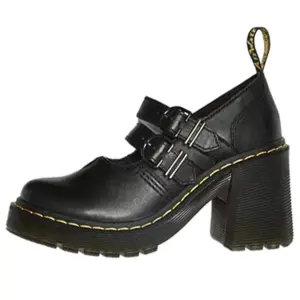 Dr. Martens Eviee Leather Heeled Shoes - Black