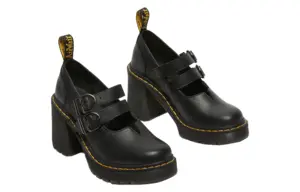 Dr. Martens Eviee Leather Heeled Shoes - Black