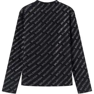 Balenciaga Allover Logo Knit Sweater