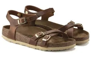 BIRKENSTOCK Kumba Oiled Leather Sandals