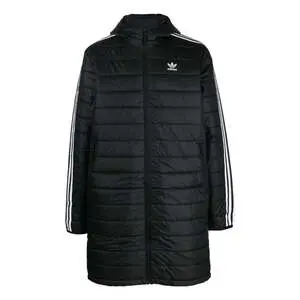 Adidas Originals Quilted Hooded Parka - Black