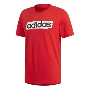Adidas Alphabet Logo Sports Short Sleeve - Red