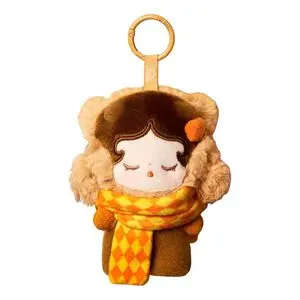 POP MART Pop Bean Skullpanda Plush Pendant With Snug Scarf - Multi-color