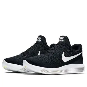 Nike Lunarepic Low Flyknit 2 Athletic Sneakers - Black/white