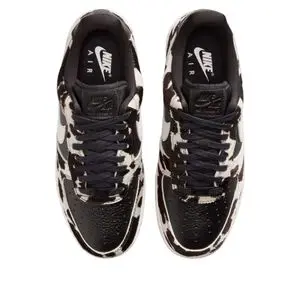 Nike Force 1 Low "cow Print" Sneakers - Black/phantom
