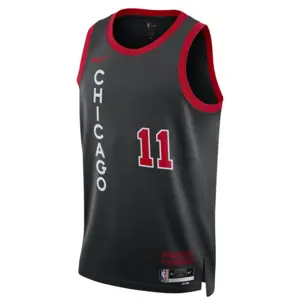 Nike Dri-fit Nba Swingman Jersey 2023/24 City Edition 'chicago Bulls Demar Derozan - Black/red