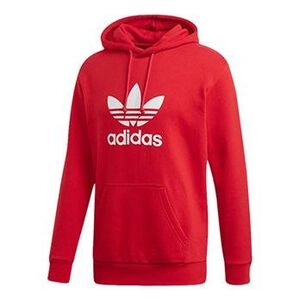 Adidas Originals Trefoil Pullover Hoodie - Red