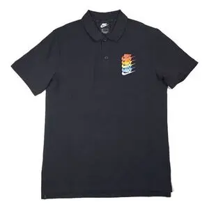 Nike Polo Rainbow Gradient Polo Shirt - Black