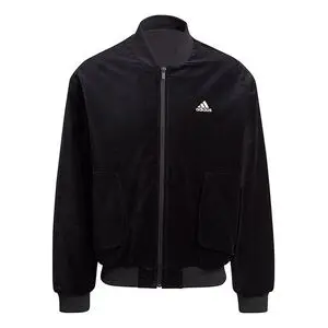 Adidas Velvet Bomber Jacket - Black