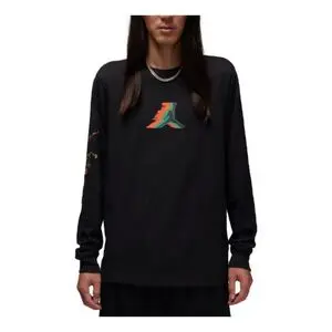 JORDAN Long-sleeve T-shirt 'black