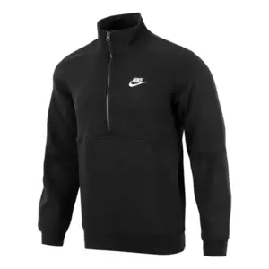 Nike Club Half Zip Top - Black