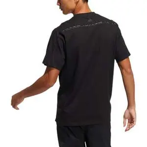 Adidas Th Hvcot Tee Solid Color Sports Short Sleeve Black
