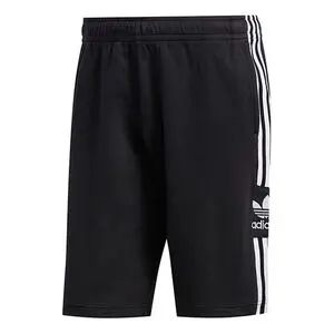 Adidas Originals Lockup Long Short Side Stripe Sports Shorts - Black