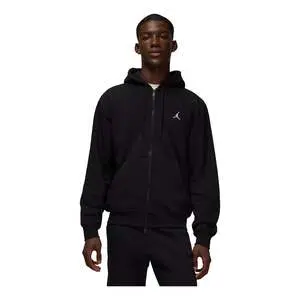 JORDAN Brooklyn Fleece Full-zip Hoodie 'black - Black/white