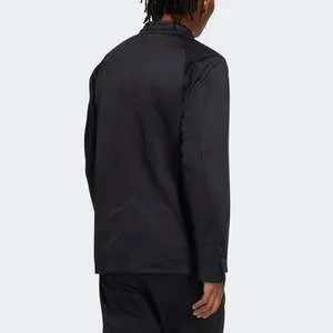 Adidas Solid Color Long Sleeves Jacket Black