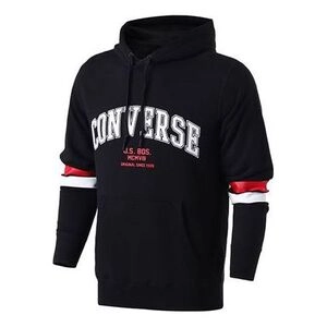 CONVERSE Collegiate Text Pullover Hoodie - Black
