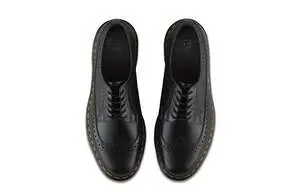 Dr. Martens 3989 Yellow Stitch Smooth Leather Brogue