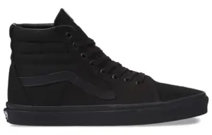 VANS Sk8-hi High Top Canvas Sneakers - Black