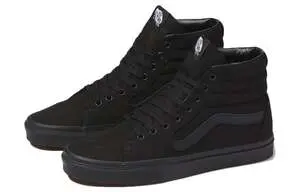 VANS Sk8-hi High Top Canvas Sneakers - Black