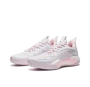 ANTA Shock Wave 5 Team V2 Athletic Sneakers - White/pink