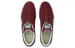 PUMA Suede Classic 21 Low Top Sneakers - Cabernet/white