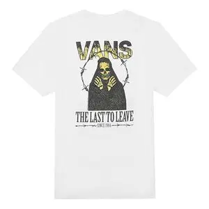 VANS Back Printing Short Sleeve Couple Style - White