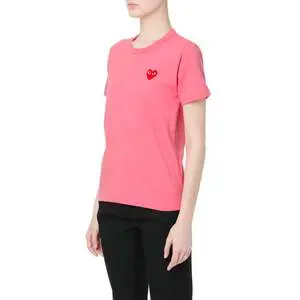 Play Comme Des Garcon Logo T-shirt - Pink