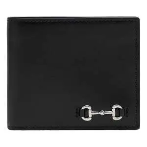 Gucci 25 Bi-fold Wallet With Horsebit - Black